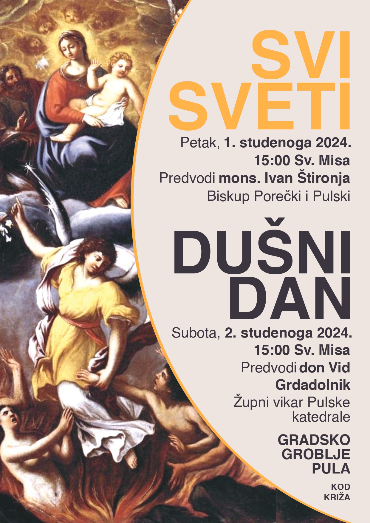 Svetkovina Svih svetih u Puli - Porečka i Pulska biskupija